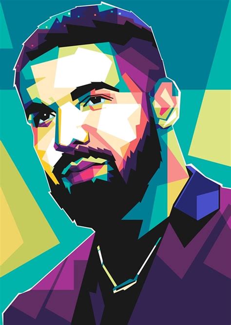 Drake Pop Art Style Posters And Prints By Asran Vektor Printler
