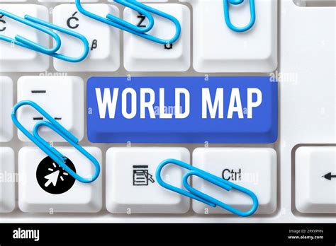 Handwriting Text World Map Business Concept A Diagrammatic Representation Of The Surface Of The