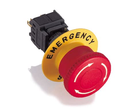 Plastic Pushbutton F Series F Emergency Stop With Lettering TrunPoo