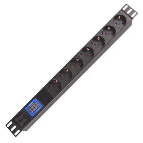 19 인치 랙 장착 전원 분배 장치 pdu 독일식 6 포트 및 스위치 19 인치 랙 장착 pdu 소켓