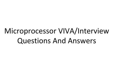 Microprocessor Vivapptx
