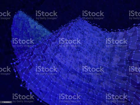 점과 선을 연결하는 추상 다각형 공간 낮은 폴리 배경 3d 0명에 대한 스톡 사진 및 기타 이미지 0명 3차원 형태 개념 Istock