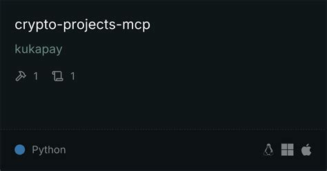 Getprojectdata Crypto Projects Mcp Glama