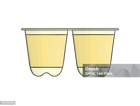 벡터 컬러 요구르트 팩 아이콘 흰색 배경에 고립 된 손으로 그린 유기농 신선한 유제품 자연 음식 일러스트 요구르트 포장 디자인 0명에 대한 스톡 벡터 아트 및 기타 이미지