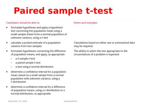 A Level Further Statistics Inference Using Normal And T Distribution Ppt And Lesson Booklet