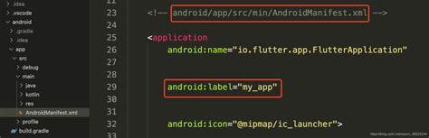 Flutter中修改android项目的应用名称、应用图标、应用启动画面flutter Csdn专栏