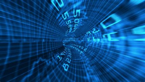 Data Tunnel Journey Loopable Animation In 4k Shot Inside Fibre Optic Cable Transmission Of