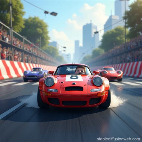 Kinetic Race Computer Game Title Stable Diffusion Online