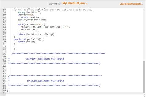 Solved Current File Mainjava Load Default Template