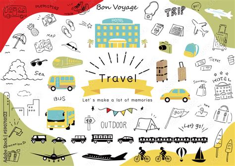 旅行に使いやすいイラスト素材集 Stock Vektor Adobe Stock