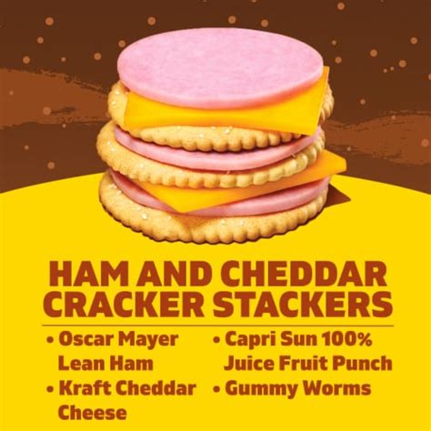 Lunchables Ham And Cheddar Stackers Capri Sun Fruit Punch 100 Juice