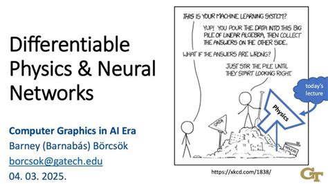 Differentiable Physics Guest Lecture For Computer Graphics In Ai Era