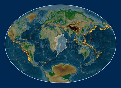 Somalian Tectonic Plate Physical Fahey Oblique Earthquakes An Stock Illustration