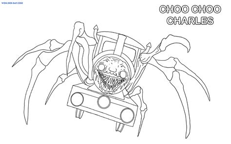 Choo Choo Charles Coloring Pages [2025]