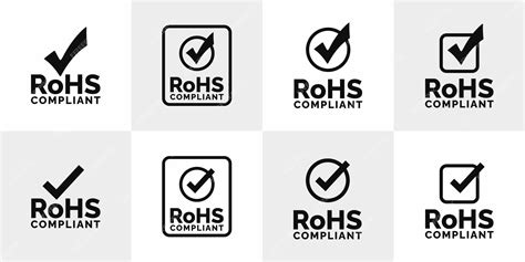 Rohs Logo Set Vector Premium Vector