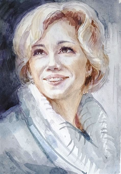 Как нарисовать портрет акварелью поэтапно