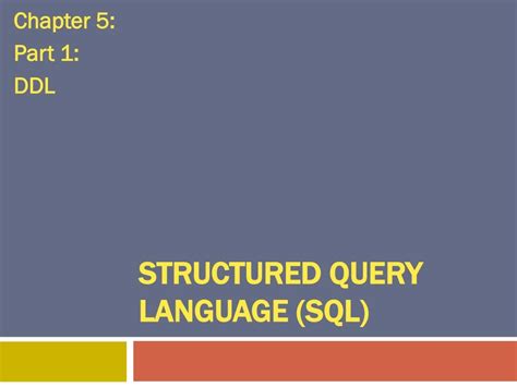 Ppt Introduction To Sql Ddl And Dml Components Explained Powerpoint