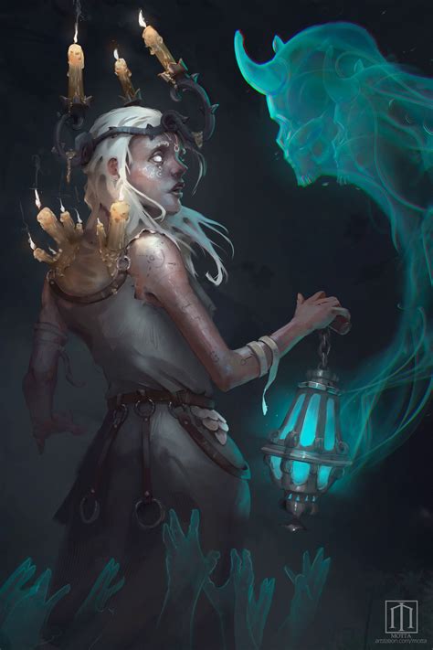 Madalena Cruz Guilherme Motta Female Ghost Dnd Fantasy Spirit Art