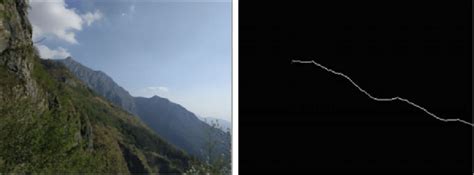 4 Sample Image Left And Extracted Skyline Represented As A Binary Download Scientific Diagram