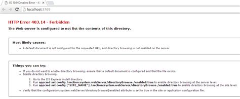 Error 40316 Forbidden Iis 10 Express Ignas Sakalauskas