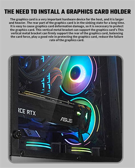 Buy Wholesale China Ihtp 5v Argb Graphics Card Gpu Brace Graphics Card Holder For Atx Matx Itx