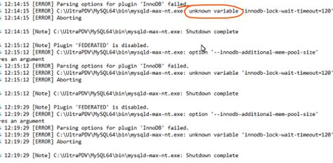Mysql Não Inicia Erro Unknown Variable Ultramaxwiki
