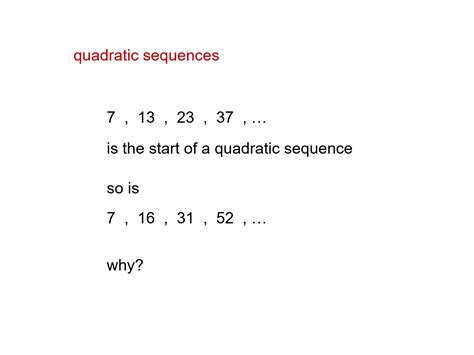 Median Don Steward Mathematics Teaching Equations With Arithmetic And Quadratic Sequences