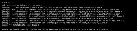 Issue With Installation Erlang 23 3 With Asdf Issue 273 Asdf Vm