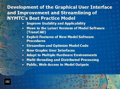 Development Of The Graphical User Interface And Improvement