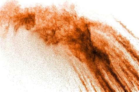 Premium Photo Orange Color Powder Splash