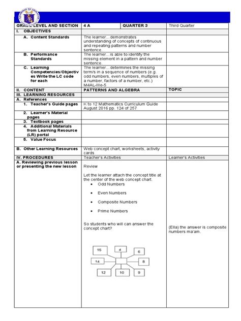 Math Lp Pdf Learning Teachers