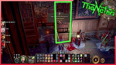 Open Secret Bookshelf In Balthazars Chamber Baldurs Gate 3 Lets