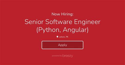 Senior Software Engineer Python Angular At Strategic Systems