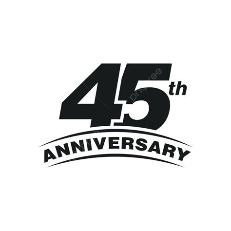 45th Anniversary Vector Design Images 45th Years Anniversary