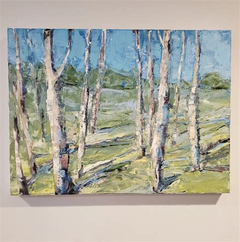 A Treescape I Finished Up Todayvibrant And Cheery Lotta Texture