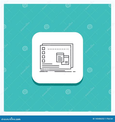 Round Button For Window Mac Operational Os Program Line Icon
