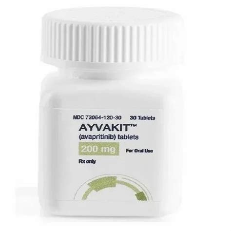 Avapritinib Ayvakit Tablets At Rs 3012000 Bottle Newthipsndramnrd Blr 75 Bengaluru Id
