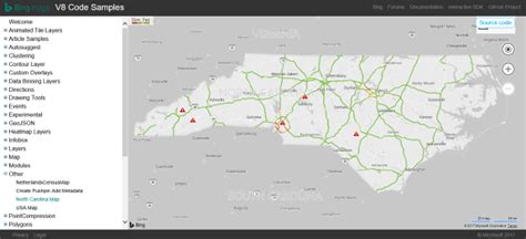 160 Code Samples For Bing Maps V8 Released On GitHub Maps Blog