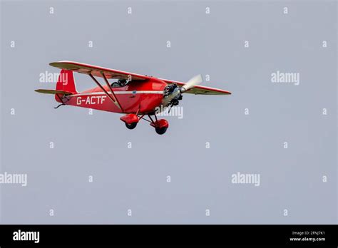 1929 Comper Swift G Acft Airborne At The Season Premiere Drive In