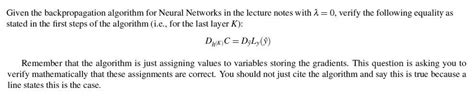Solved Given The Backpropagation Algorithm For Neural Chegg