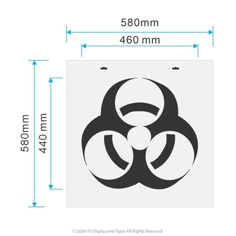 Biohazard Stencil Spray Paint Marking Stencil Sign