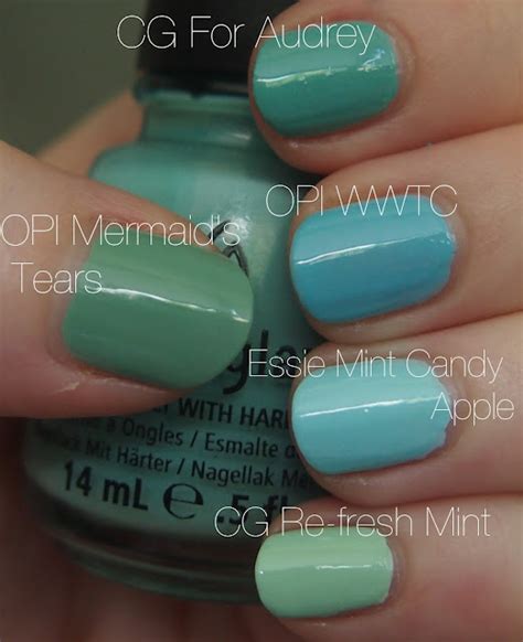Green Blue Comparisons Adore A Polish A Simple Beauty Blog