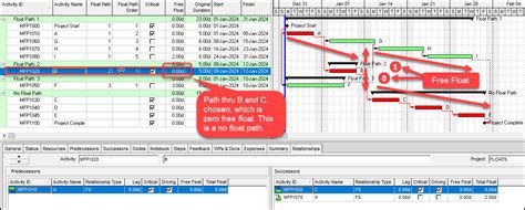 Multiple Float Paths In P6 Ten Six
