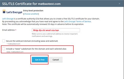 Hướng dẫn cài đặt SSL Let s Encrypt trên Plesk Panel Trung tâm hỗ trợ kỹ thuật MATBAO NET