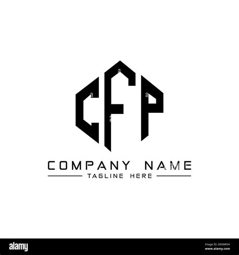 Cfp Letter Logo Design With Polygon Shape Cfp Polygon And Cube Shape