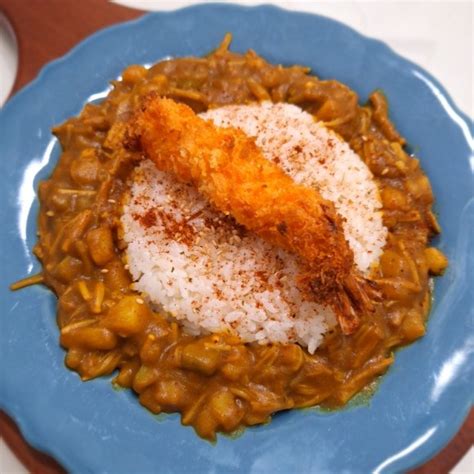 팽이버섯카레덮밥 만들어요