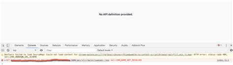 Errnamenotresolved When Accessing Swagger Doc · Issue 795