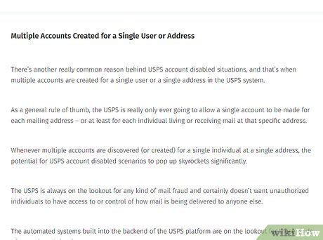 How To Reactivate A Disabled USPS Account