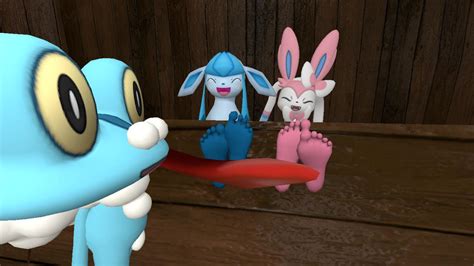 Glaceon And Sylveon Worshiped By Froakie By Hectorlongshot On Deviantart