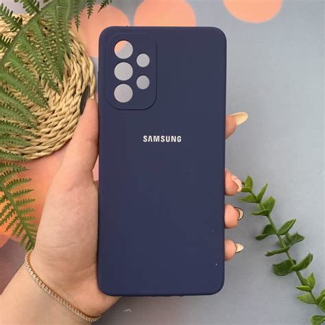 قاب گوشی Galaxy A73 سامسونگ سیلیکونی پاک کنی اورجینال داخل پارچه ای رنگ